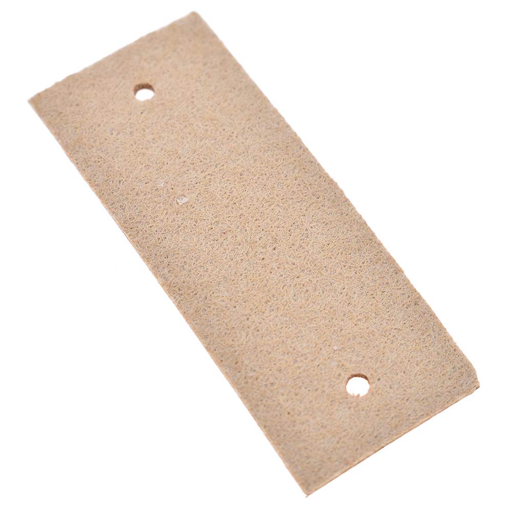 BetterUS 20pcs PU Leather Garment Labels Blank 2 Holes Apparel Accessories DIY Crafts (Brown)