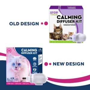 Beloved Pets Cat Calming Diffuser & Pet Anti Anxiety Products - Feline Calm Pheromones Plug in & Cats Stress Relief Comfort Help with Aggression, New Zone, Pee, Fighting with Dogs & Other Behavior