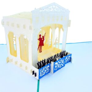 iGifts And Cards Elegant Nutcracker 3D Pop Up Greeting Card - Ballet, Beautiful, Inspirational, Music, Teamwork, Merry Christmas, Season's Greetings, Thank You, All Occasion, Holiday Tradition