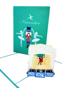 igifts and cards elegant nutcracker 3d pop up greeting card - ballet, beautiful, inspirational, music, teamwork, merry christmas, season's greetings, thank you, all occasion, holiday tradition