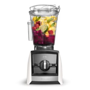 vitamix a2500 ascent series smart blender, professional-grade, 64 oz. low-profile container, white (renewed)