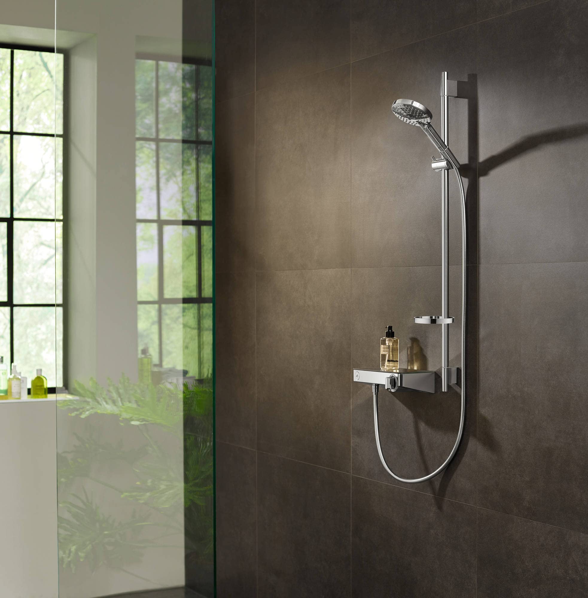 Hansgrohe 27667000 Raindance Select S Set 120 3jet Shower Rail 90 cm Kitchen & Bath Fixtures, 3 Sprays + PowderRain, Chrome