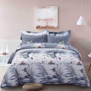 Dolce Mela DM705K Duvet Cover Set, King, Grey