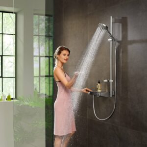 Hansgrohe 27667000 Raindance Select S Set 120 3jet Shower Rail 90 cm Kitchen & Bath Fixtures, 3 Sprays + PowderRain, Chrome