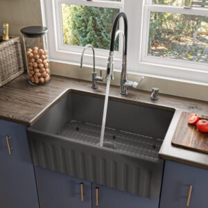 ALFI brand ABCO3020SB Kitchen Sink, Concrete