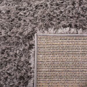 SAFAVIEH Madrid Shag Collection 8' x 10' Blush MDG256U Solid Non-Shedding Living Room Bedroom Dining Room Entryway Plush 1.6-inch Thick Area Rug