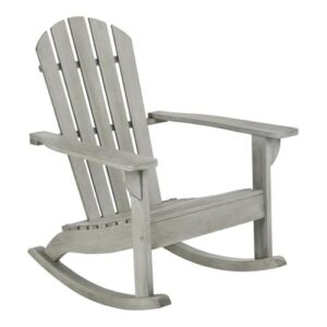 safavieh pat7042a outdoor collection brizio teak rocking adirondack chair