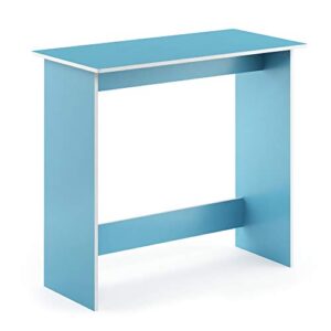 furinno simplistic study table, light blue