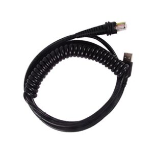 usb cable for honeywell 1900g 1200 1300g barcode scanner usb type a 9ft coiled