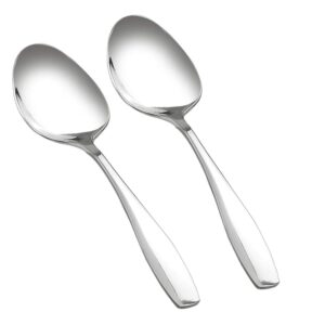 ggbin stainless steel dinner buffet serving spoons, 9.75 inches, set of 6