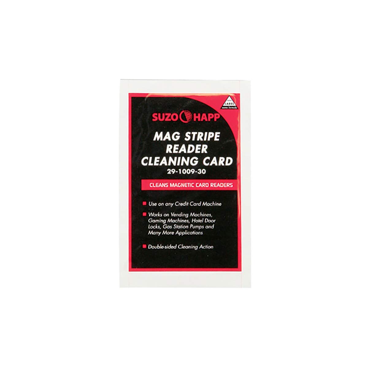 Suzo-Happ Pkg of 10 Magnetic Stripe Reader Cleaning Cards