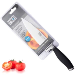 Taylors Eye Witness Syracuse Chefs/Cooks Kitchen Knife - Professional 15cm/6 Inch Cutting Edge, Multi Use. Precision Ground, Razor Sharp, Ultra Fine Blade. Soft Textured Grip Matte Black Handle.