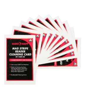 suzo-happ pkg of 10 magnetic stripe reader cleaning cards