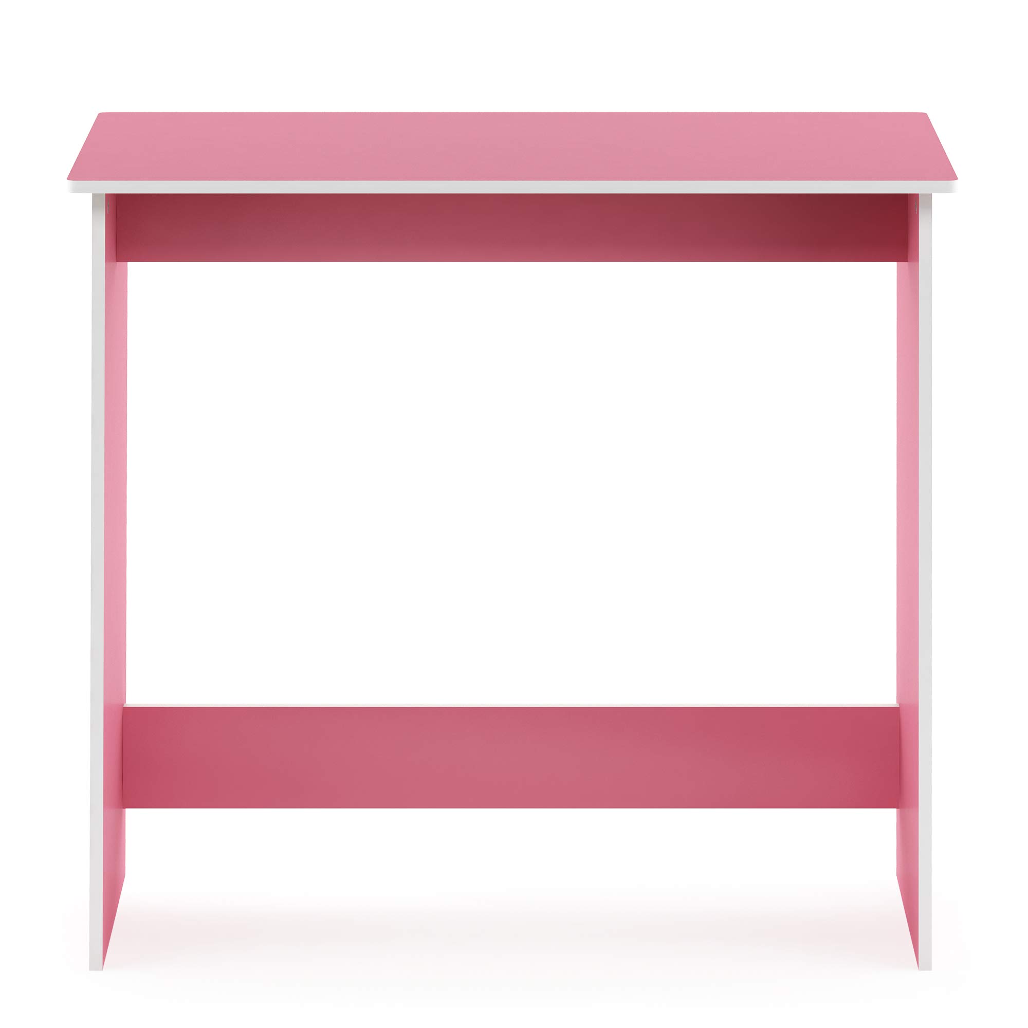 FURINNO Simplistic Study Table, Pink, 15.5 in x 31.5 in x 29.75 in (D x W x H)