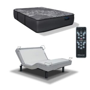 iDealBed Luxe Series Hybrid iQ5 Mattress with Reverie 5D Adjustable Bed Set, Massage, Zero Gravity, Pressure Relief Sleep System (Luxury Firm (Medium Firm Feel), Queen)