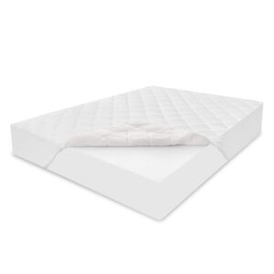 sensorpedic all seasons reversible mattress pad, twin,white