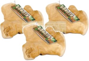 ware 3 pack of gorilla chews solid java wood dog chews, extra small