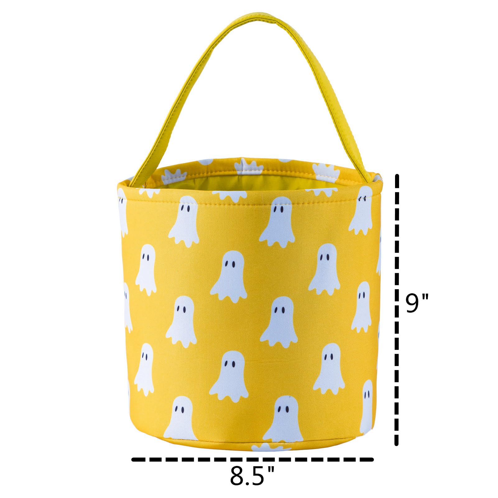 E-FirstFeeling Halloween Candy Bags Trick or Treat Bags Halloween Basket Halloween Bucket Tote (Halloween Ghost)