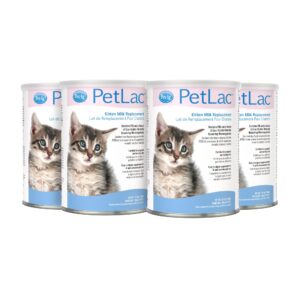 pet-ag petlac powder for kittens - 10.5 oz, pack of 4 - kitten milk replacement powder for kittens newborn to six weeks old - easy to digest