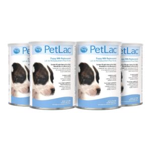 pet-ag petlac powder for puppies - 10.5 oz, pack of 4 - puppy milk replacement powder for puppies newborn to six weeks old - easy to digest