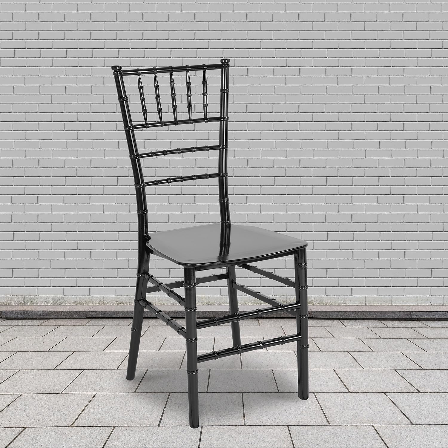 Flash Furniture 2 Pk. HERCULES Series Mahogany Resin Stacking Chiavari Chair