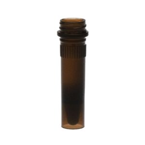 1.5ml screw cap tubes, amber self standing, ribbed 500 tubes/unit