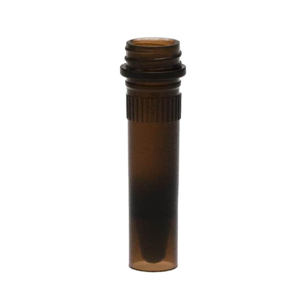 1.5ml Screw Cap Tubes, Amber Self Standing, Ribbed 500 Tubes/Unit