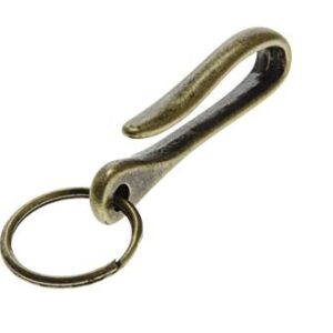 Lucky Line Key Holder Utilicarry Fish Hook Key Carrier, Antique Brass, 1 Perf Pack (U14201)