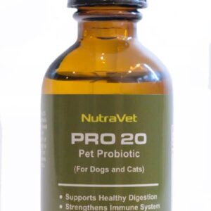 Probiotics for Dogs and Cat Probiotics - 120 servings (1/2ml). 100% Natural Digestive Enzymes for Gas Relief and Healthy Digestion. Prebiotics via Liquid Vitamins for Constipation & Leaky Gut