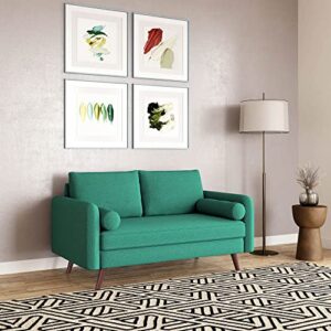 Lifestyle Solutions Calgary Upholstered Loveseat, Sea Foam