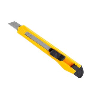 weupe utility knife with retractable snap-off blades, box cutter, diy art knife, paper, film cutting tool