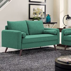 Lifestyle Solutions Calgary Upholstered Loveseat, Sea Foam