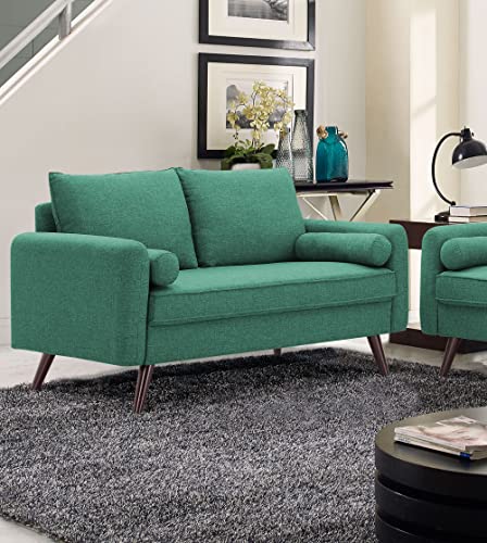 Lifestyle Solutions Calgary Upholstered Loveseat, Sea Foam