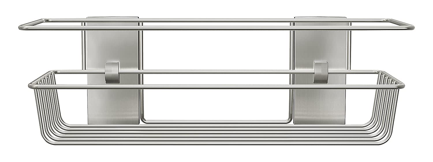 3M Command 24358308 Shower Caddy Satin Nickel 1 Caddy 1 Prep Wipe