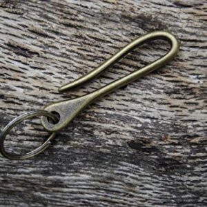 Lucky Line Key Holder Utilicarry Fish Hook Key Carrier, Antique Brass, 1 Perf Pack (U14201)