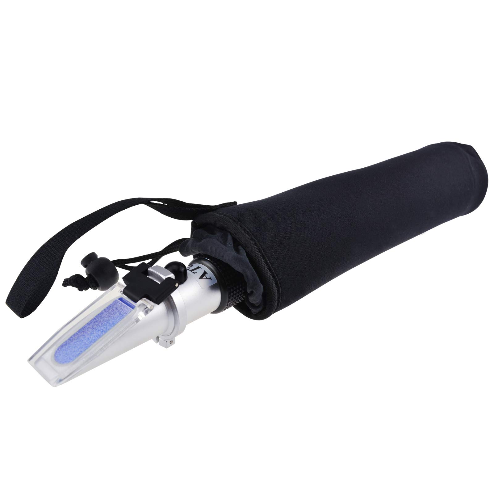 Portable Clinical Refractometer with ATC for Urine Specific Gravity RI Measurement of Pet Dog Cat 1.000-1.060RI and Blood Serum Protein 2-14g/dl, Free Pipettes