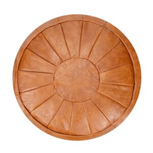 ROTOT Decorative Pouf Cover, Ottoman, Bean Bag Chair, Foot Stool, Foot Rest, Storage Solution or Wedding Gifts (Unstuffed) (Tan)