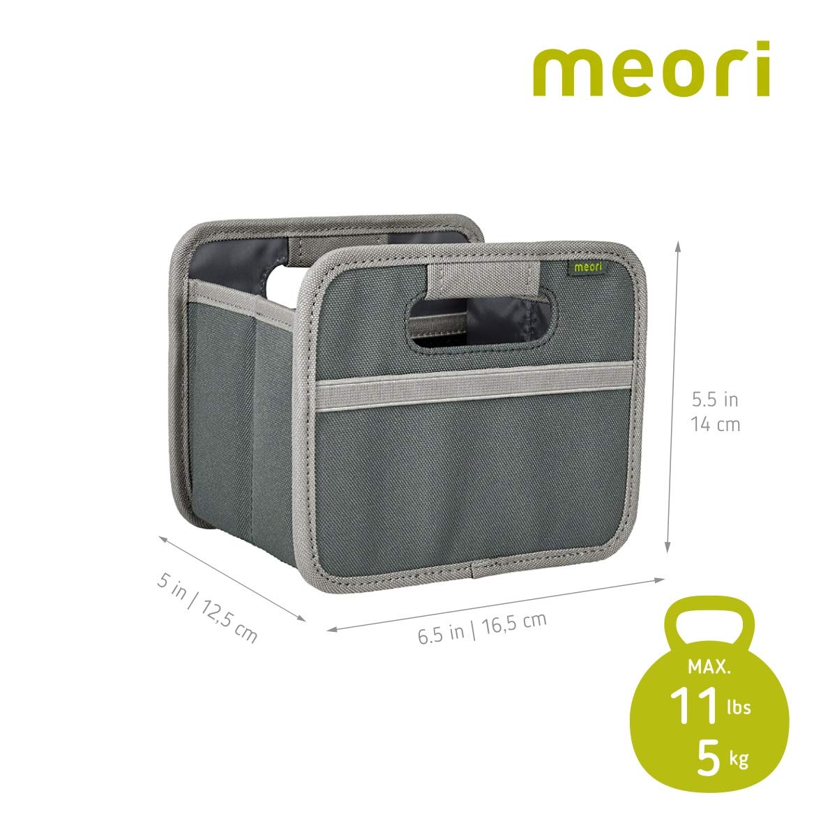 meori Mini Storage Box, Collapsible Organizer Bin, Fabric Storage Cube, Reusable Gift Box