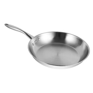 10" (26 cm) Stainless Steel Pan by Ozeri, 100% PTFE-Free Restaurant Edition