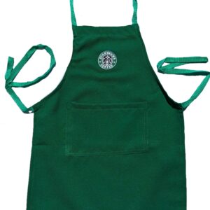 Ultimate Aprons Beautiful Green Apron Center Pocket Embroidered Logo Patch (Big & Tall 2X)