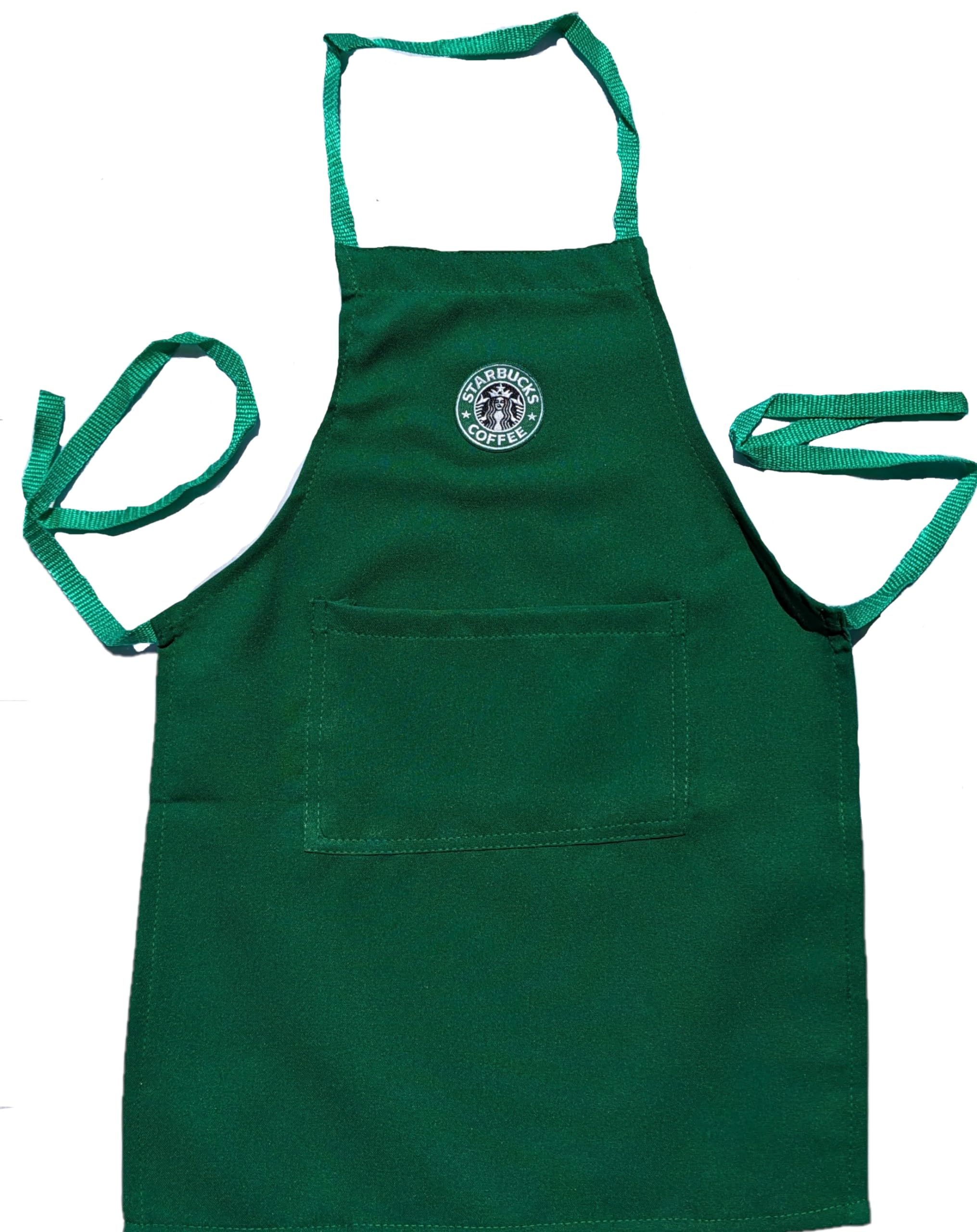 Ultimate Aprons Beautiful Green Apron Center Pocket Embroidered Logo Patch (Big & Tall 2X)