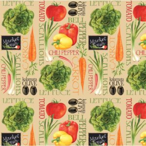 Fresh Produce Kitchen Decor Quilting Premium David Textile 100% Cotton Fabric by The Yard