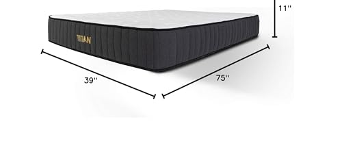 Brooklyn Bedding Titan 11" Hybrid Mattress for Plus Size Sleepers, Twin