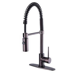 kingston brass ls8775nyl new york single-handle pre-rinse kitchen faucet, oil rubbed bronze