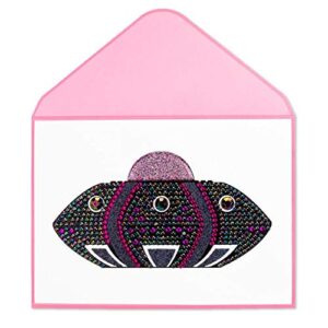 papyrus judith leiber's glitter ship birthday card