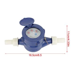 Plastic Cold Water Meter, DN15 Garden Home Water Flow Meter Cold Water Meter Single Water Flow Wet Table Measuring Tool