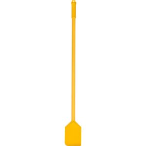 SPARTA Nylon Paddle Mixing Scraper, Long Handle, Waterproof with Color Coded System for Large Batch Cooking and Cleaning, 40 Inches, Yellow