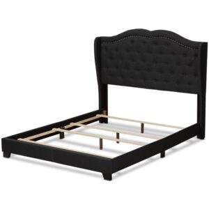 Baxton Studio Aden Modern and Contemporary Fabric Upholstered Bed