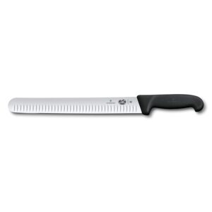 victorinox 12 inch slicing knife | high carbon stainless steel granton blade for efficient slicing, fibrox pro handle