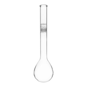 eisco kjeldahl flask, 100ml - long neck, round bottom - borosilicate glass